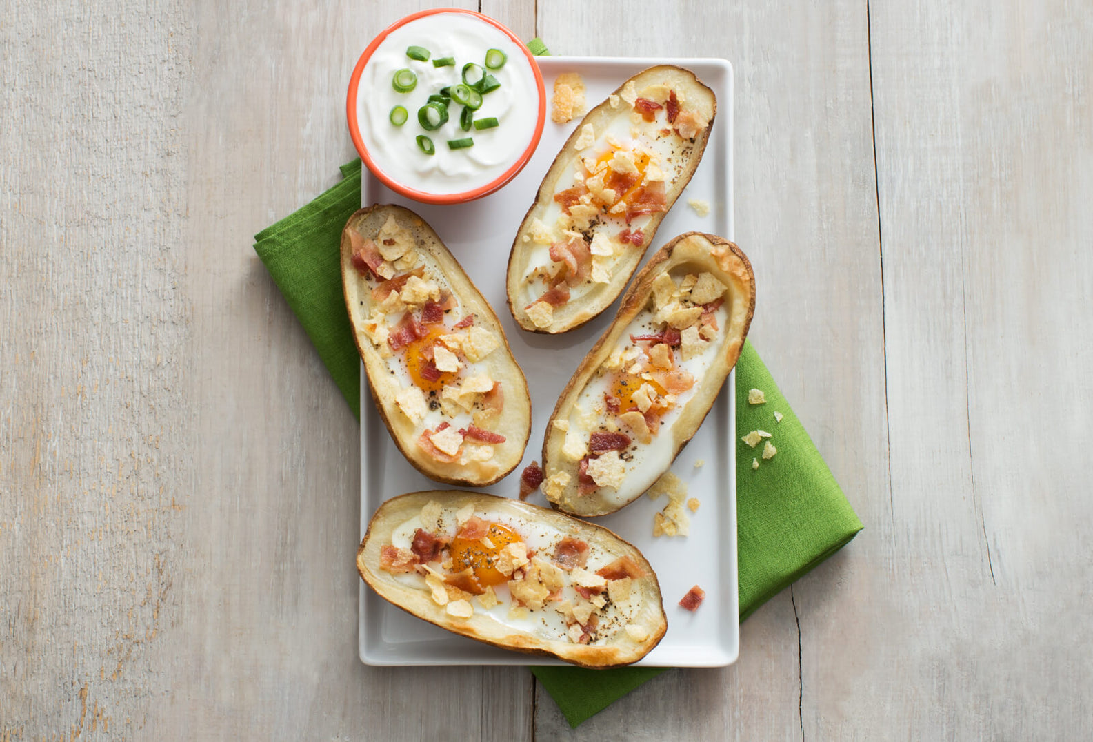 Baked Egg and Potato Boats — Wise Snacks