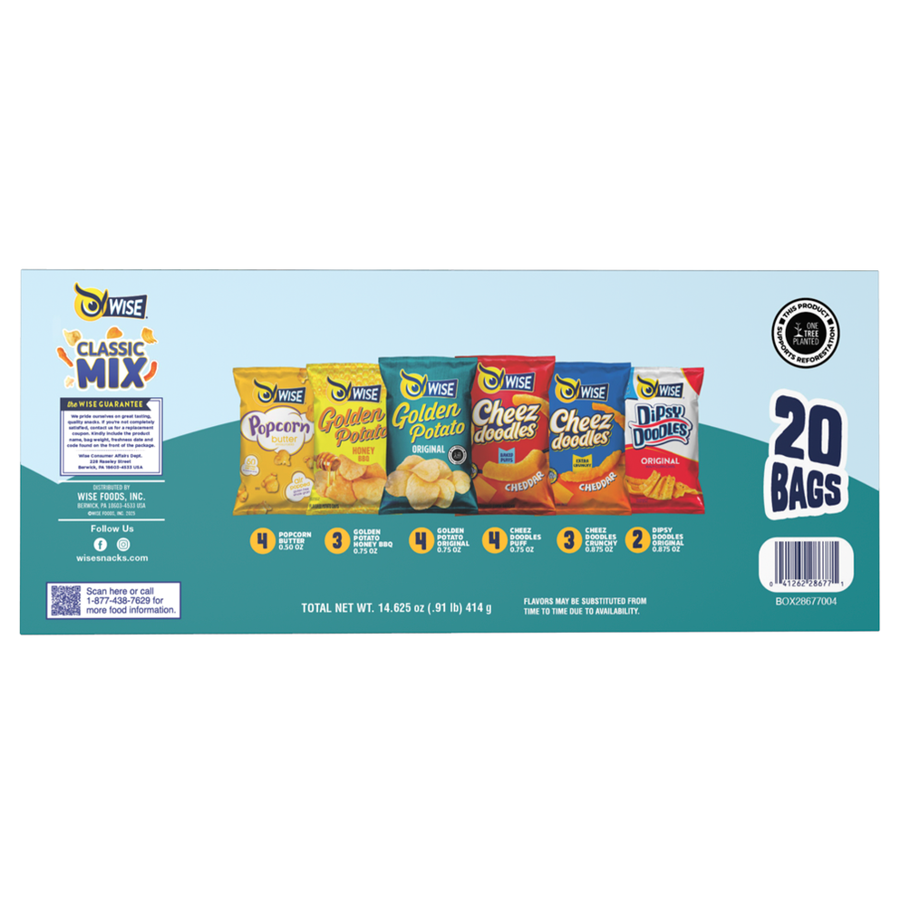 Classic Mix 20 Variety Pack — Wise Snacks