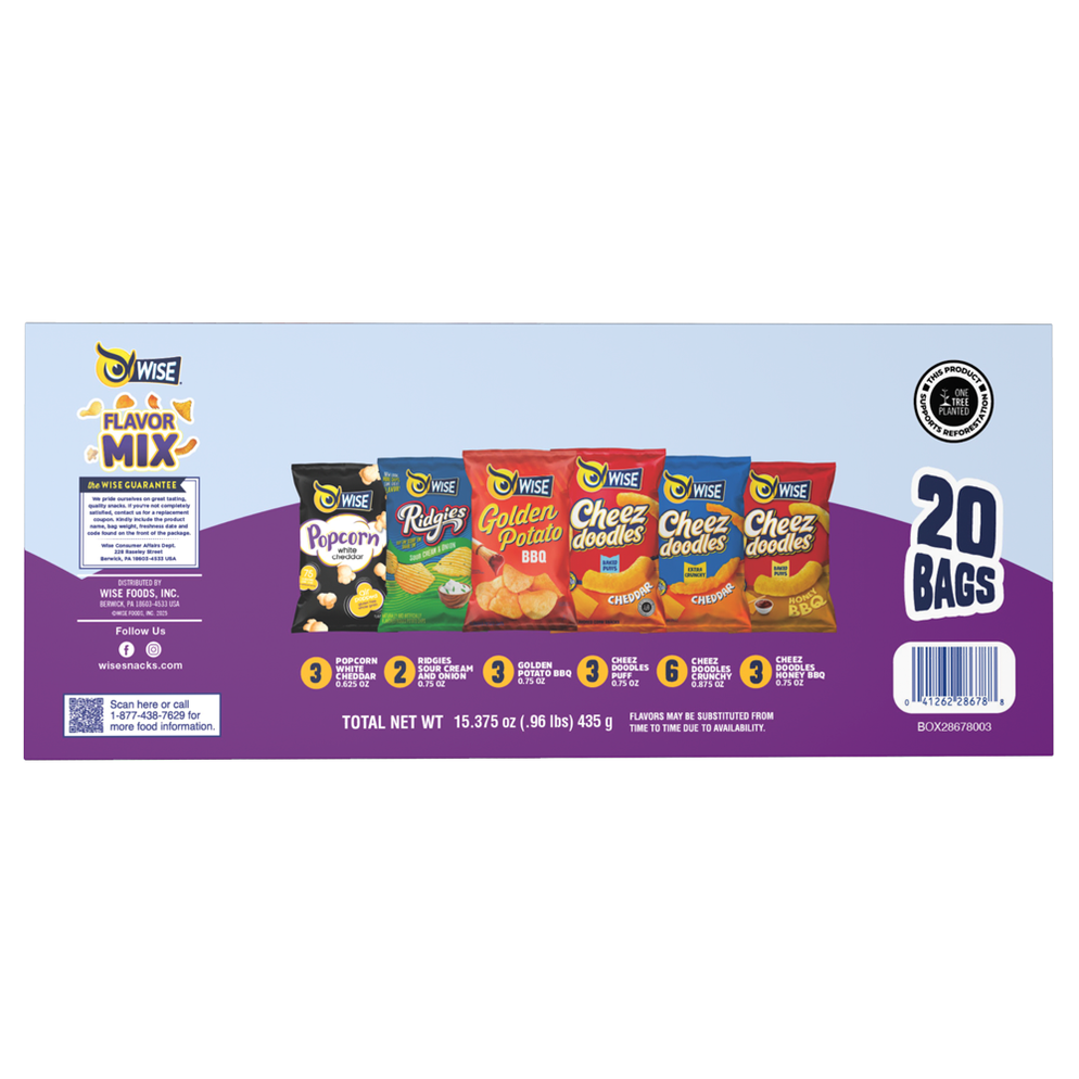Flavor Mix 20 Variety Pack — Wise Snacks