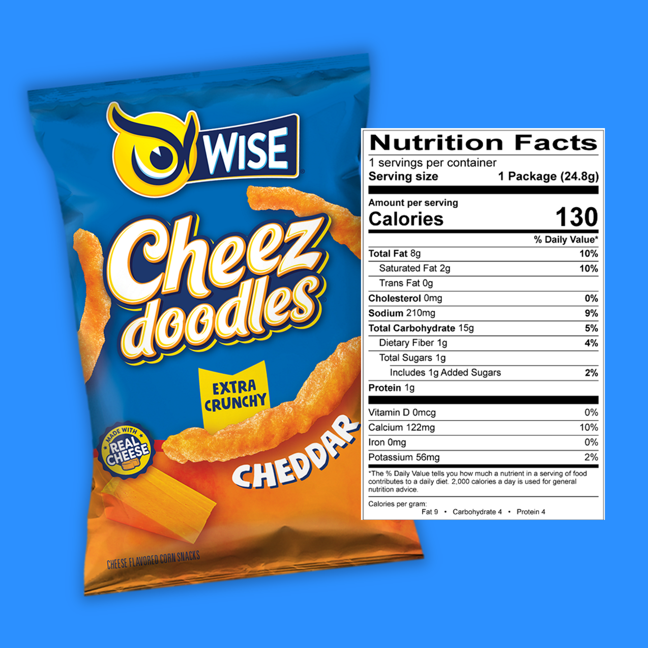 Extra Crunchy Cheddar Puffs — Wise Snacks