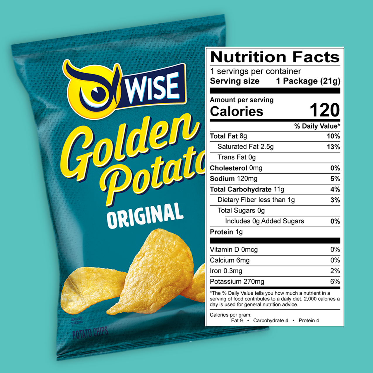 Wise Snacks Golden Original Potato Chips